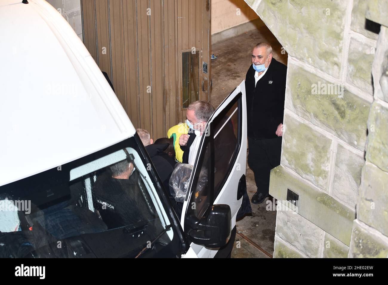 Manchester City footballer Benjamin Mendy (yellow top), accused of a ...