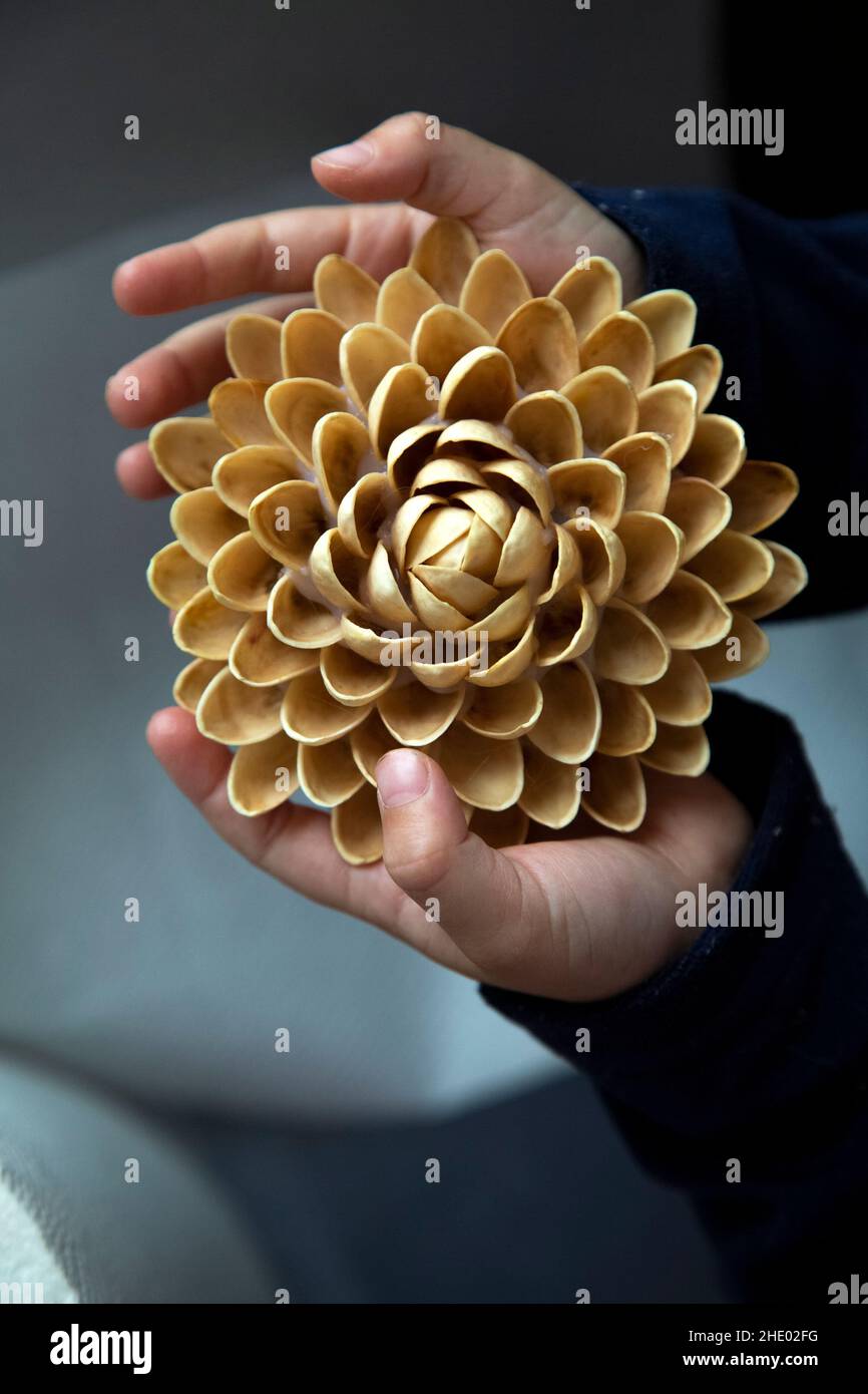 Handicrafts with waste material hi-res stock photography and images - Alamy