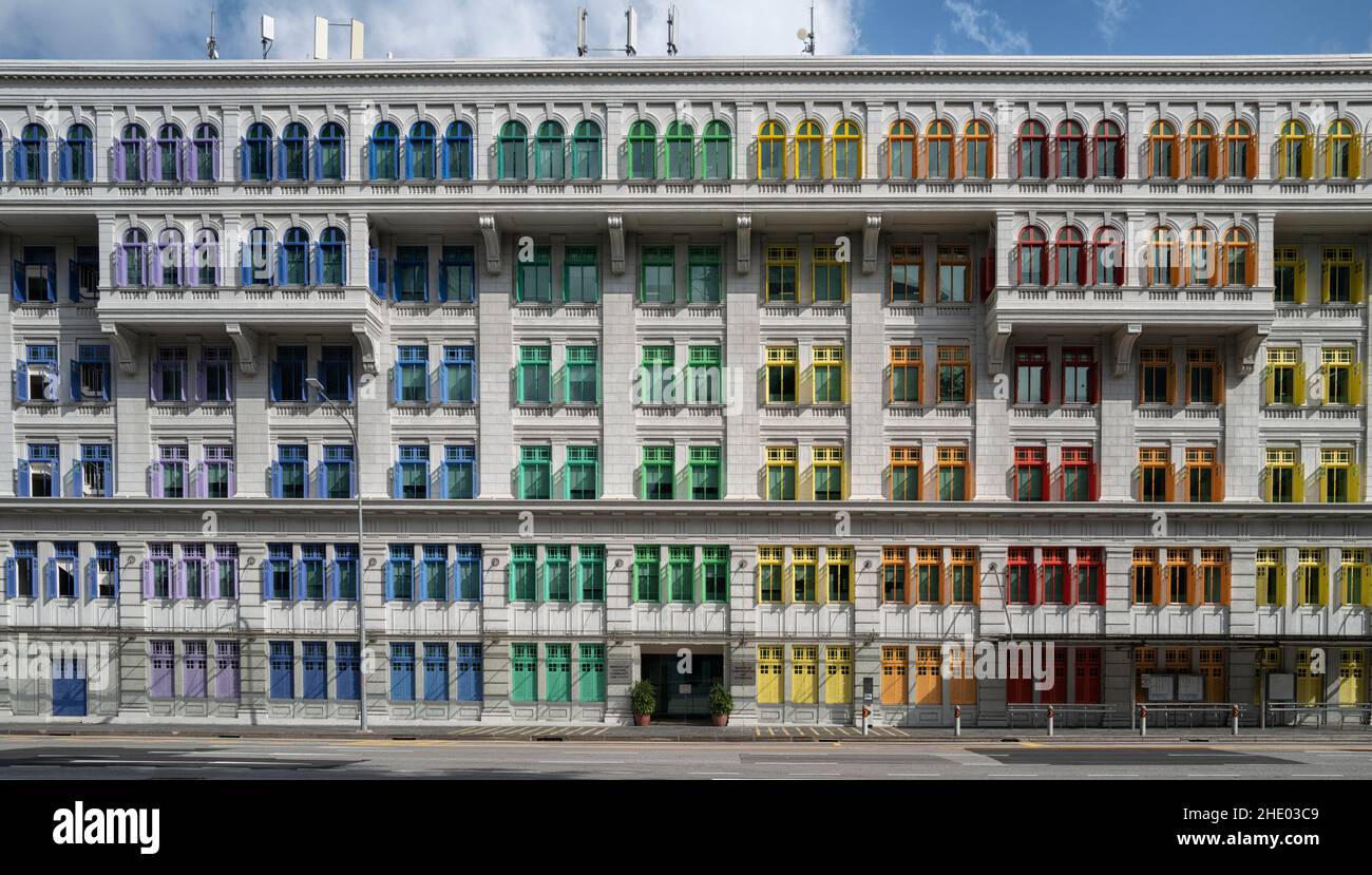 Old Hill Street Police Station building in Singapore Stock Photo - Alamy