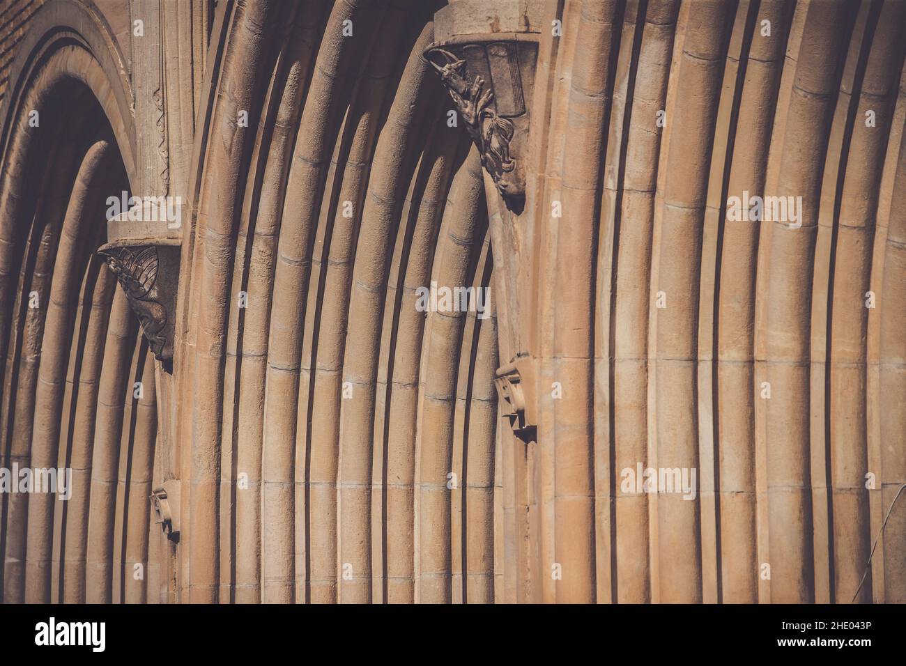 Curves as architectural details. Close-up of arched vault Stock Photo ...