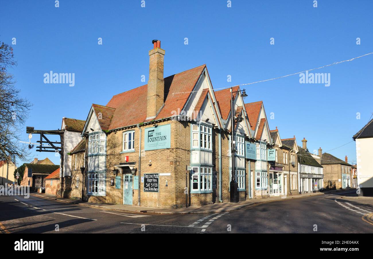 The Fountain Inn, Soham, Cambridgeshire, England, UK Stock Photo - Alamy