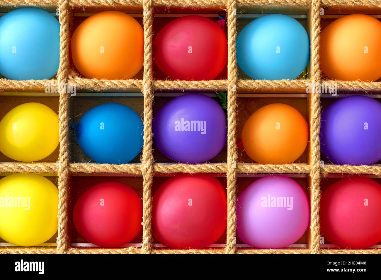 Background of colored balls. The texture is a lot of different color ...