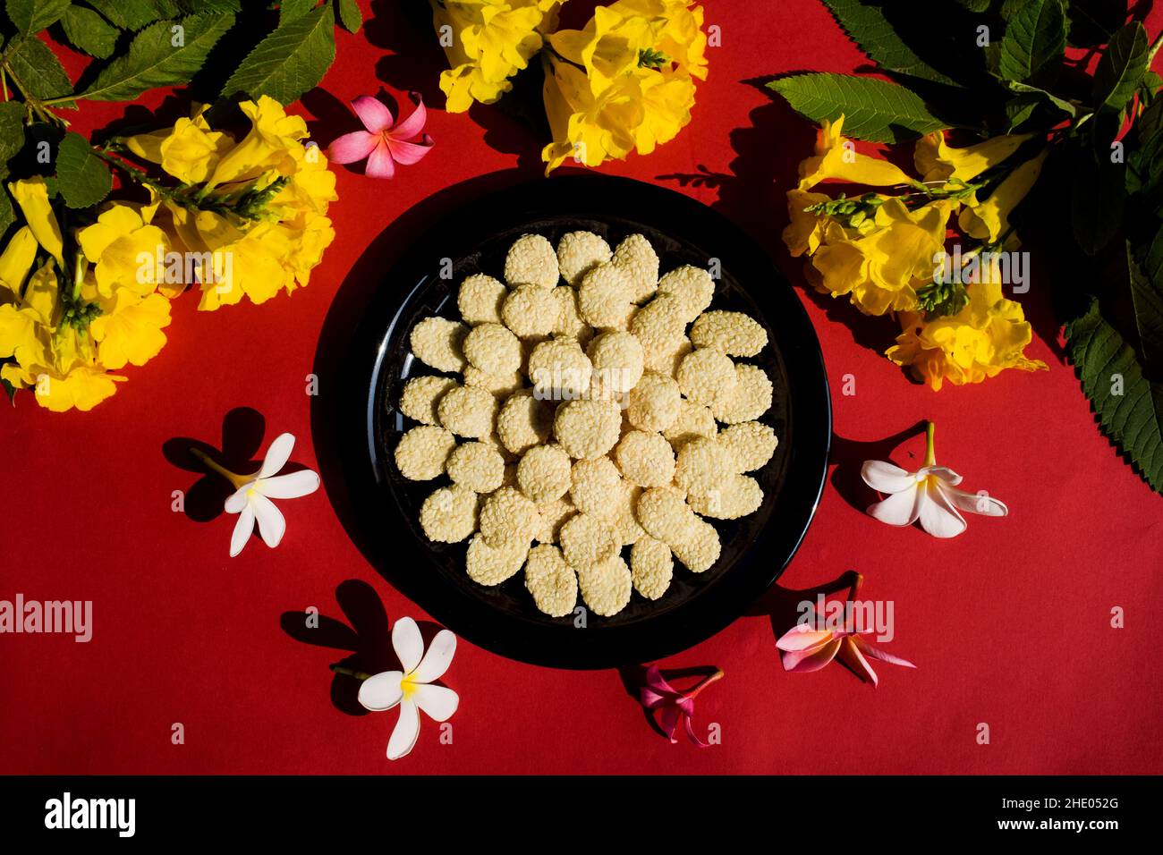 Indian Sweet food Rewri also known as rewadi or revadi is popular ...