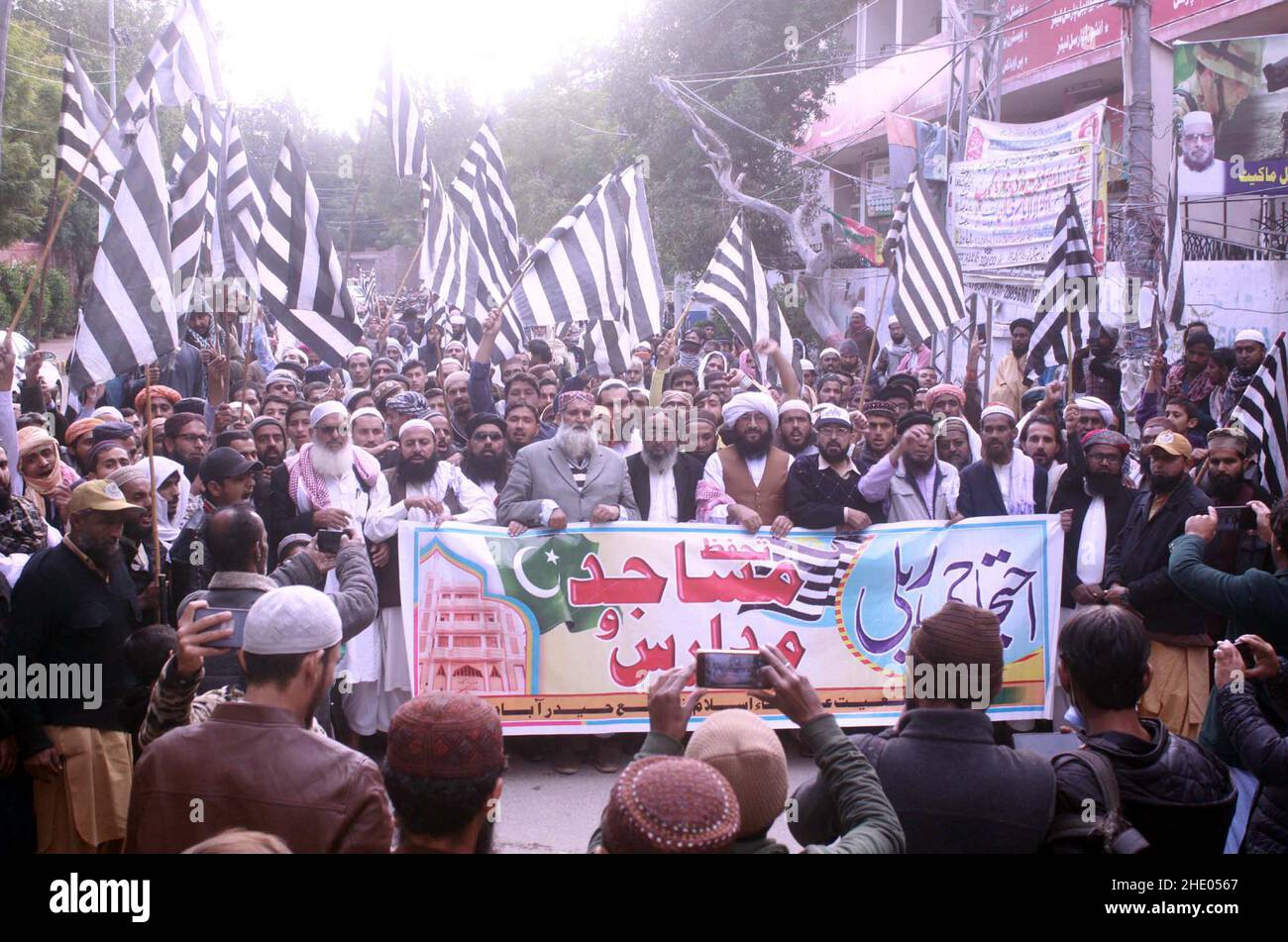 Activists Of Jamiat Ulema E Islam Jui F Are Holding Protest Rally For