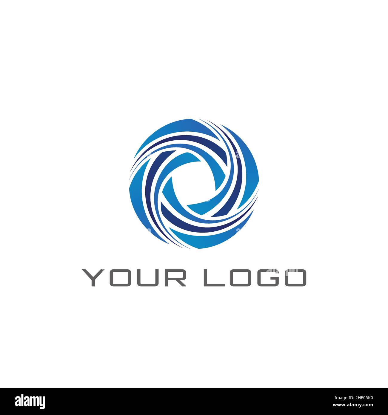 Circle shape abstract swirl bands logo design Stock Vector Image & Art ...