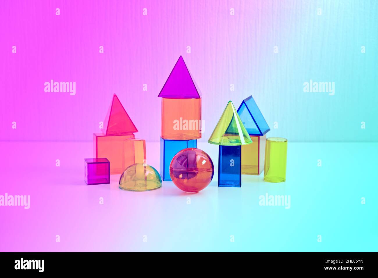 Metaverse, future, digital technology concept. Neon bright constructor ...