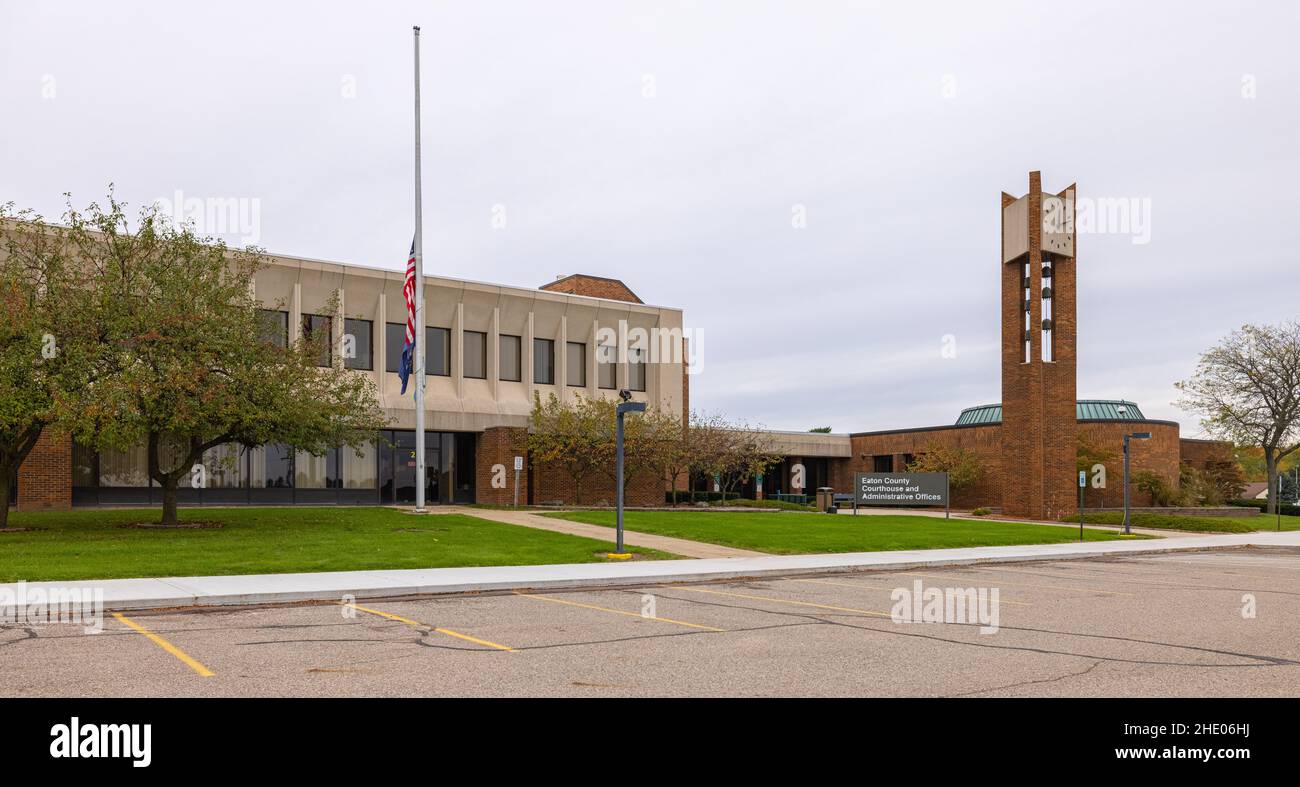 Charlotte, Michigan, USA - October 24, 2021: The Eaton County ...