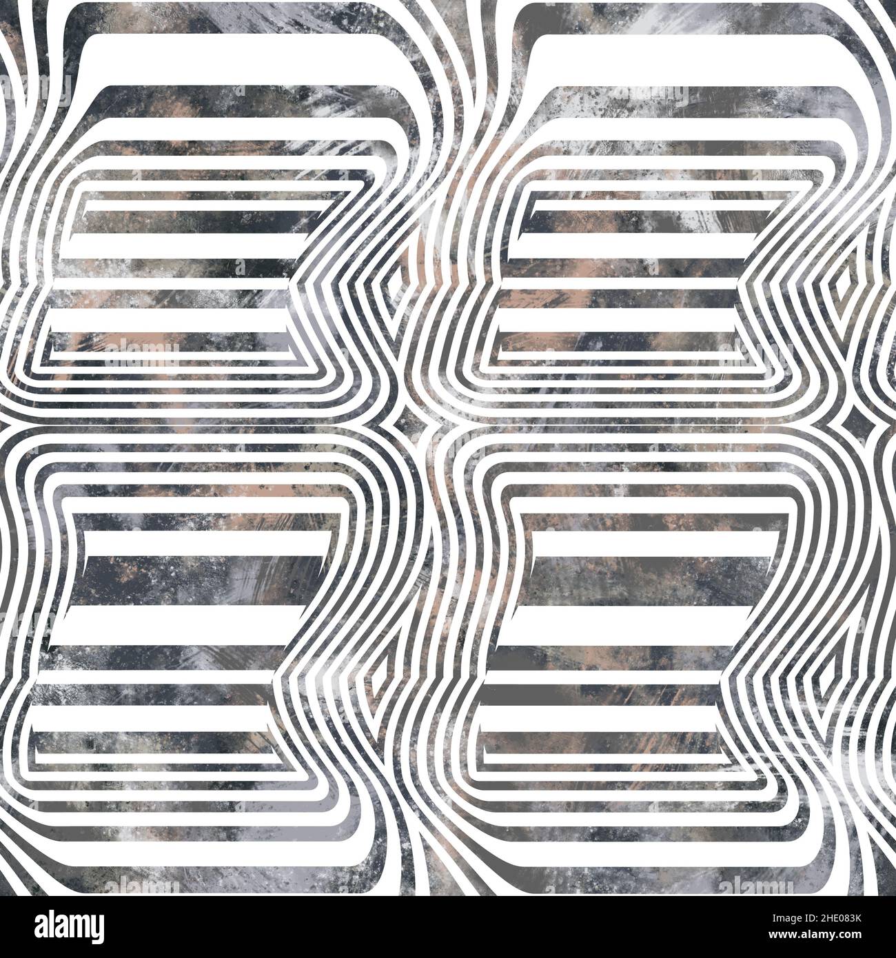 Seamless neutral and white grungy classic abstract surface pattern ...