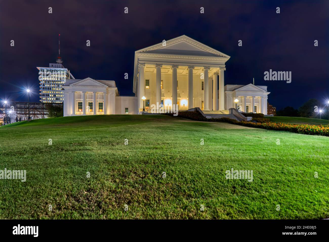 The Virginia State Capitol core, designed by Thomas Jefferson, has an ...