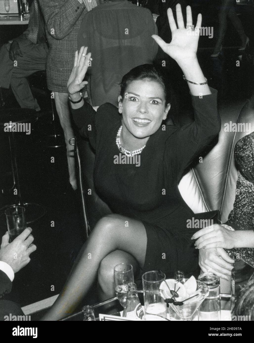 London, UK. LIBRARY. Actress Marella Oppenheim. Circa 1990. Ref:LMK11 ...