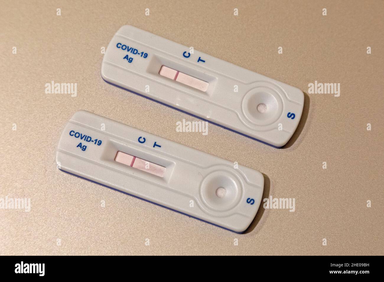 Covid 19 antigen testing strips, Germany Stock Photo - Alamy