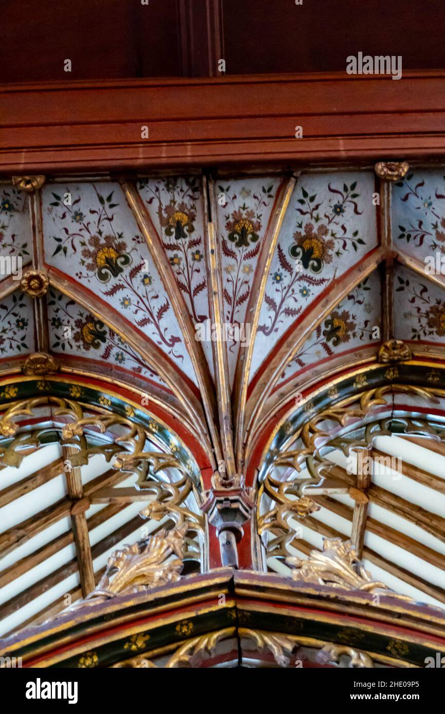 Rood screen Ranworth church Stock Photo - Alamy