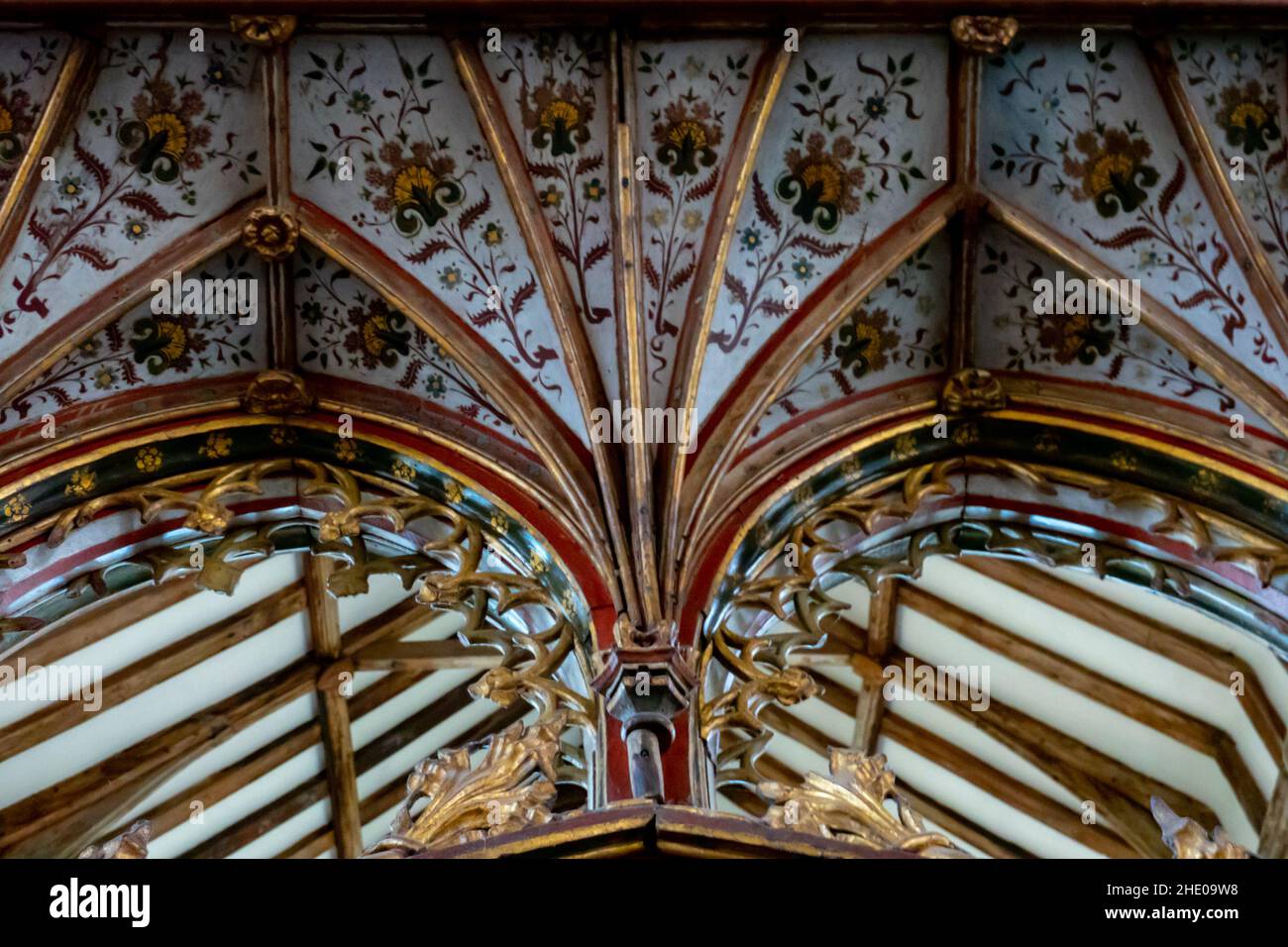 Rood screen Ranworth church Stock Photo - Alamy