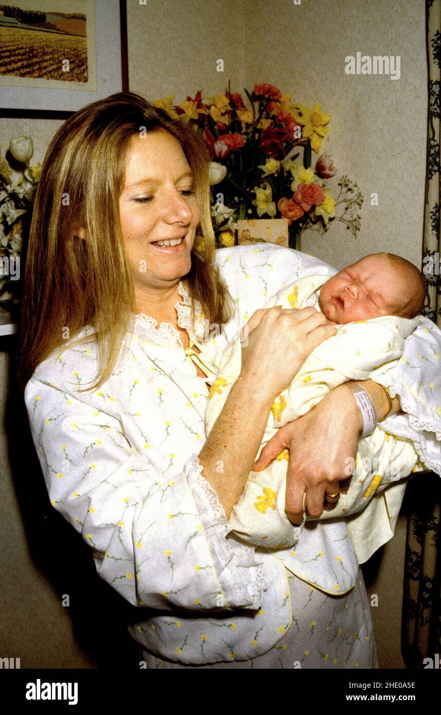 Viscountess of Bradford at Weston Park with newborn bay Benjamin ...