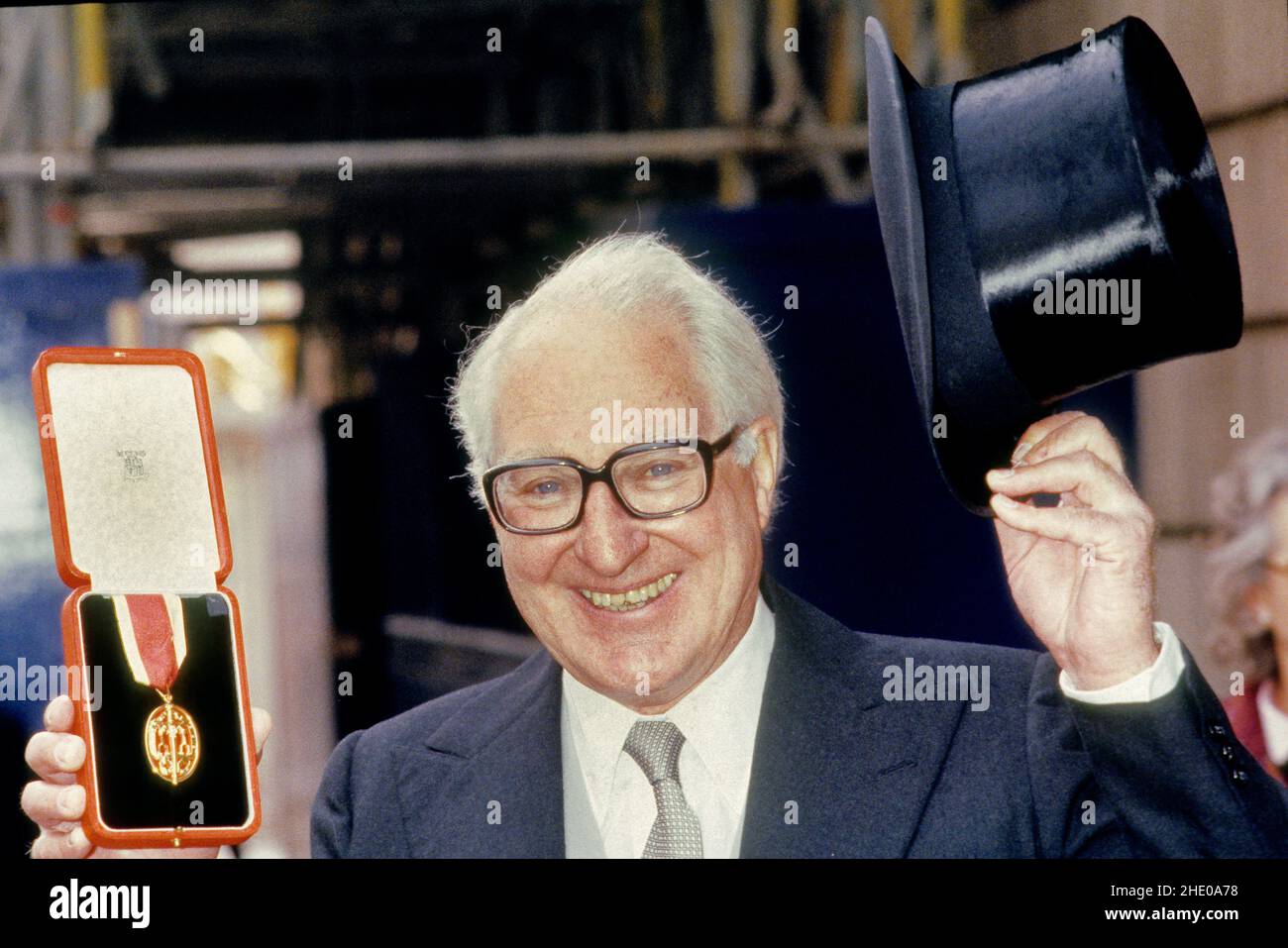 British business man Sir Jack Hayward outside Buckingham Palace after ...