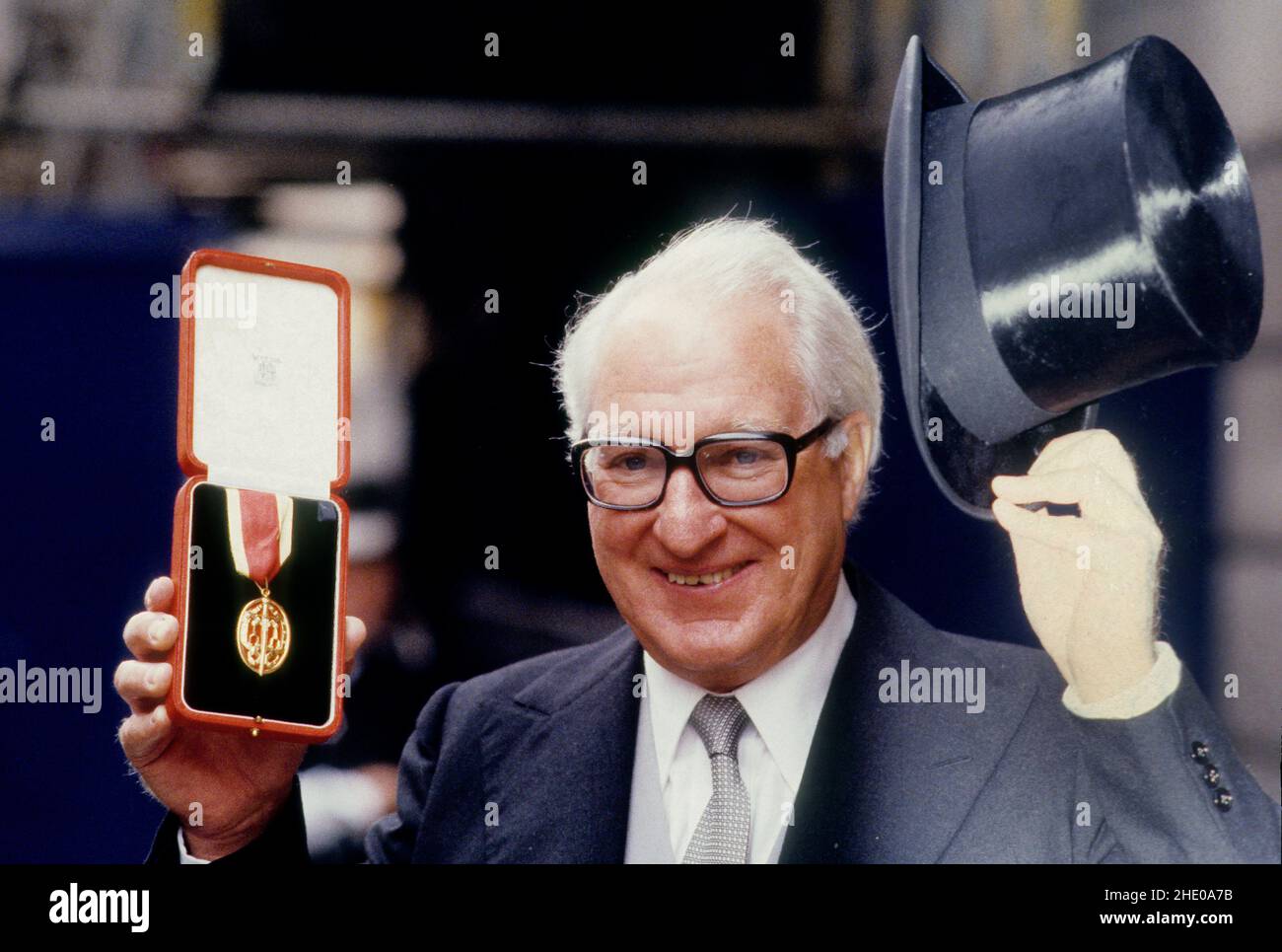 British business man Sir Jack Hayward outside Buckingham Palace after ...