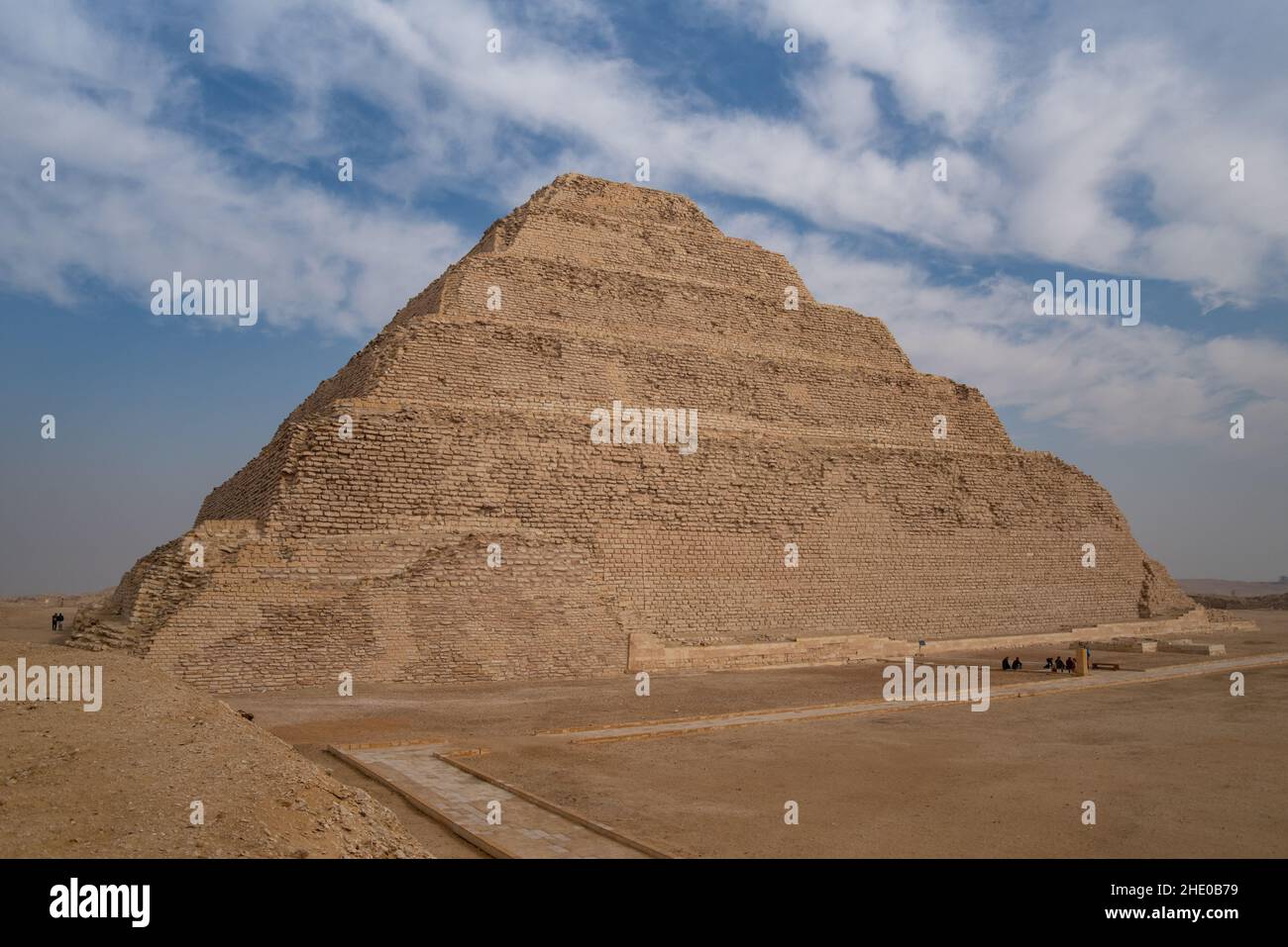 Step pyramid of Djoser in Saqqara, an archeological remain in the ...
