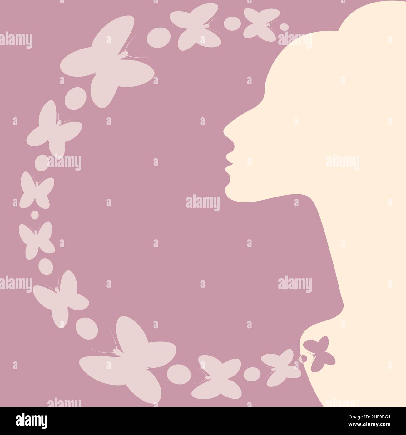 Illustration on a square background on the theme of inspiration ...