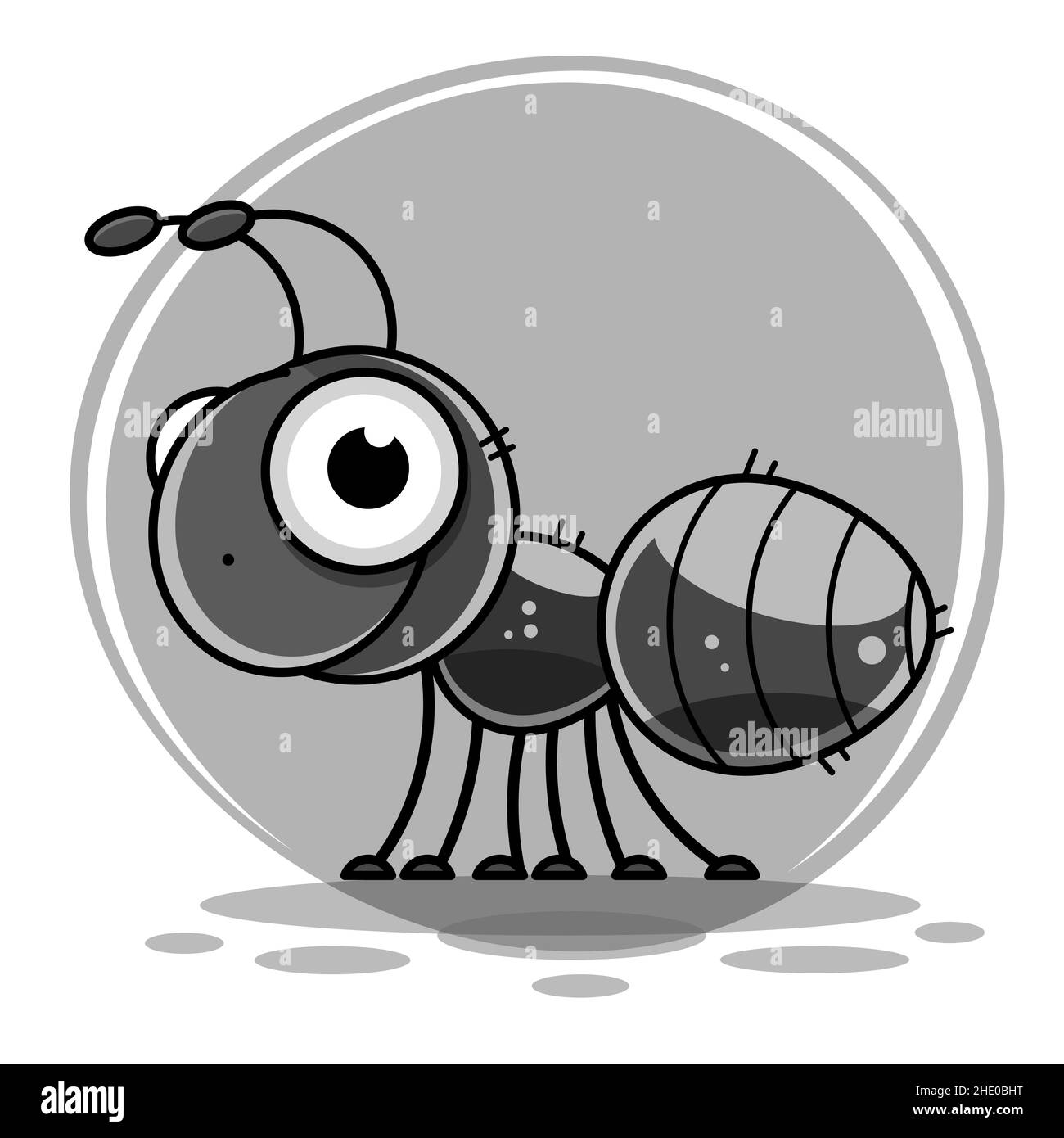 Cute Ant Clip Art Black And White