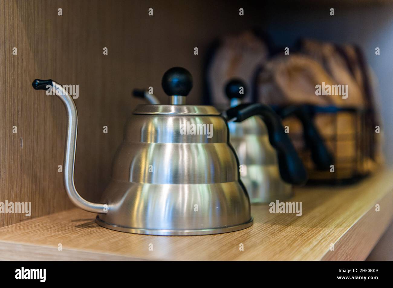 Kitchen equipment on shelf hi-res stock photography and images - Alamy