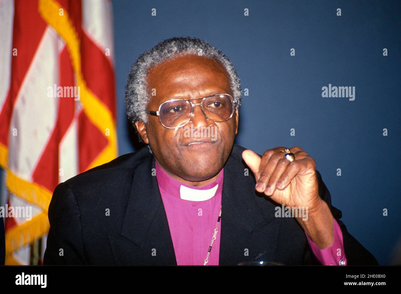 Religious leader and anti-apartheid activist Bishop Desmond Tutu of ...