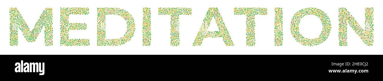 Spiritual practice vector vectors Cut Out Stock Images & Pictures - Alamy