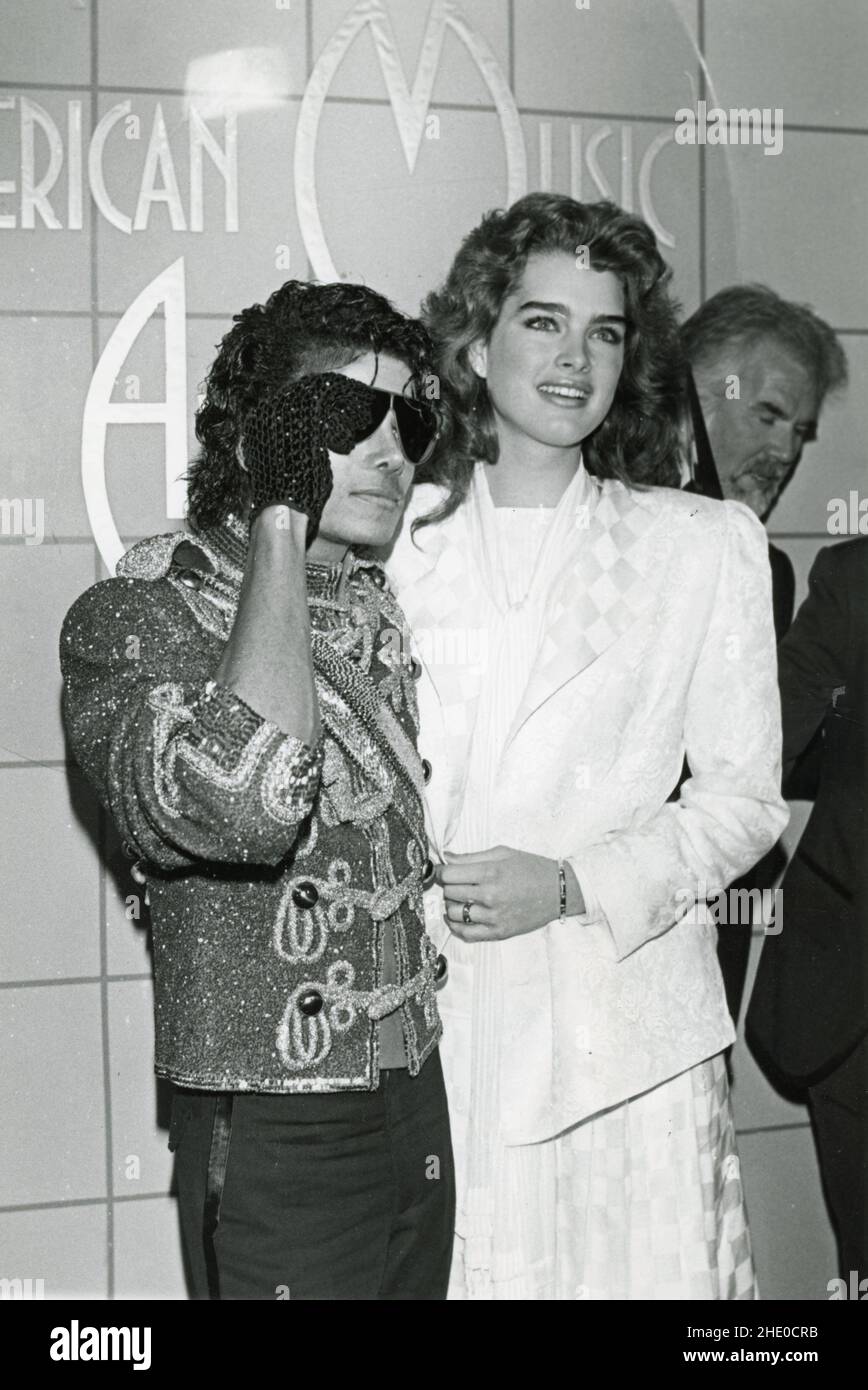 Young Brooke Shields And Michael Jackson