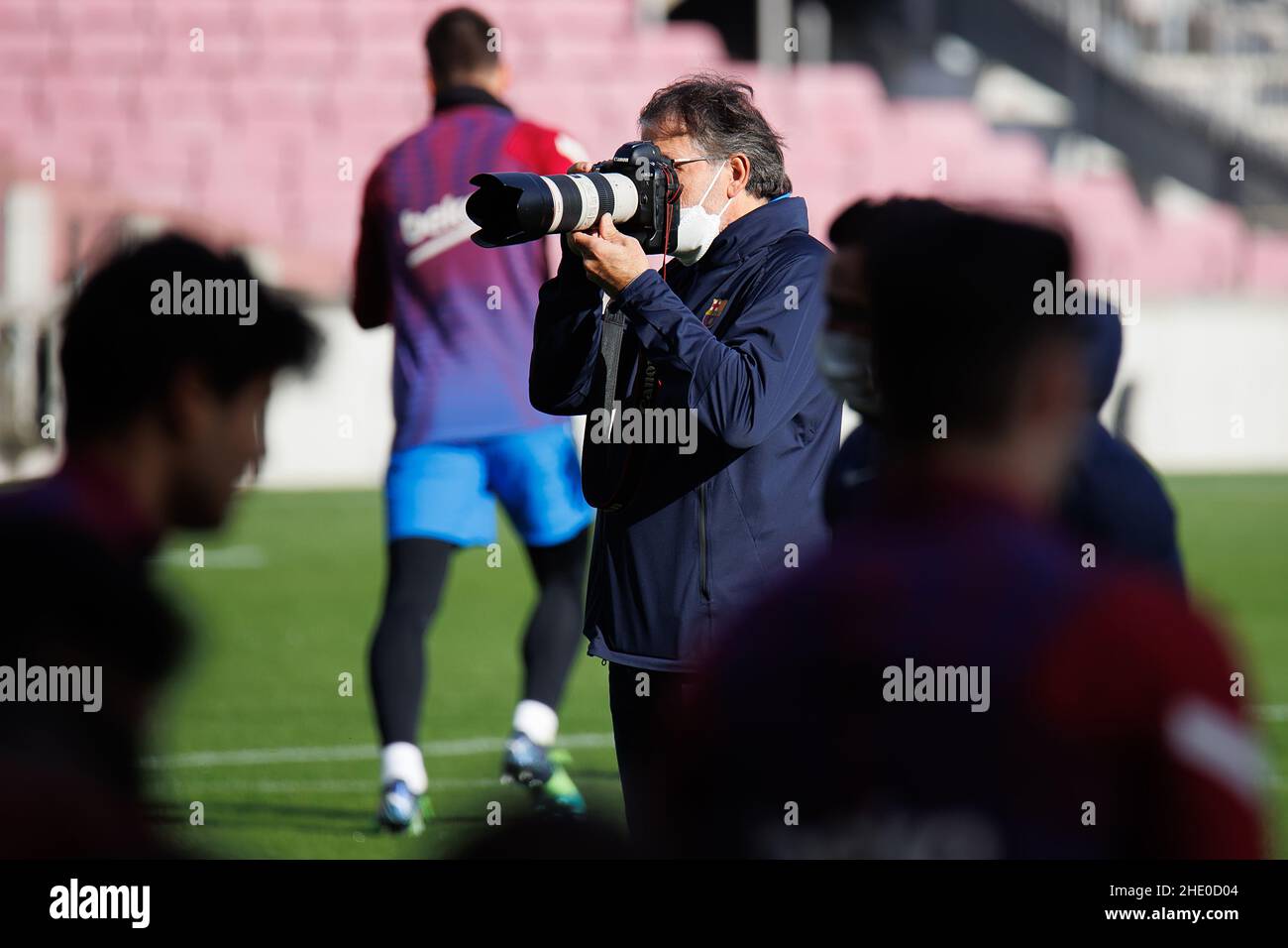 BARCELONA - JAN 3: The FC Barcelona official photographer Miguel Ruiz ...