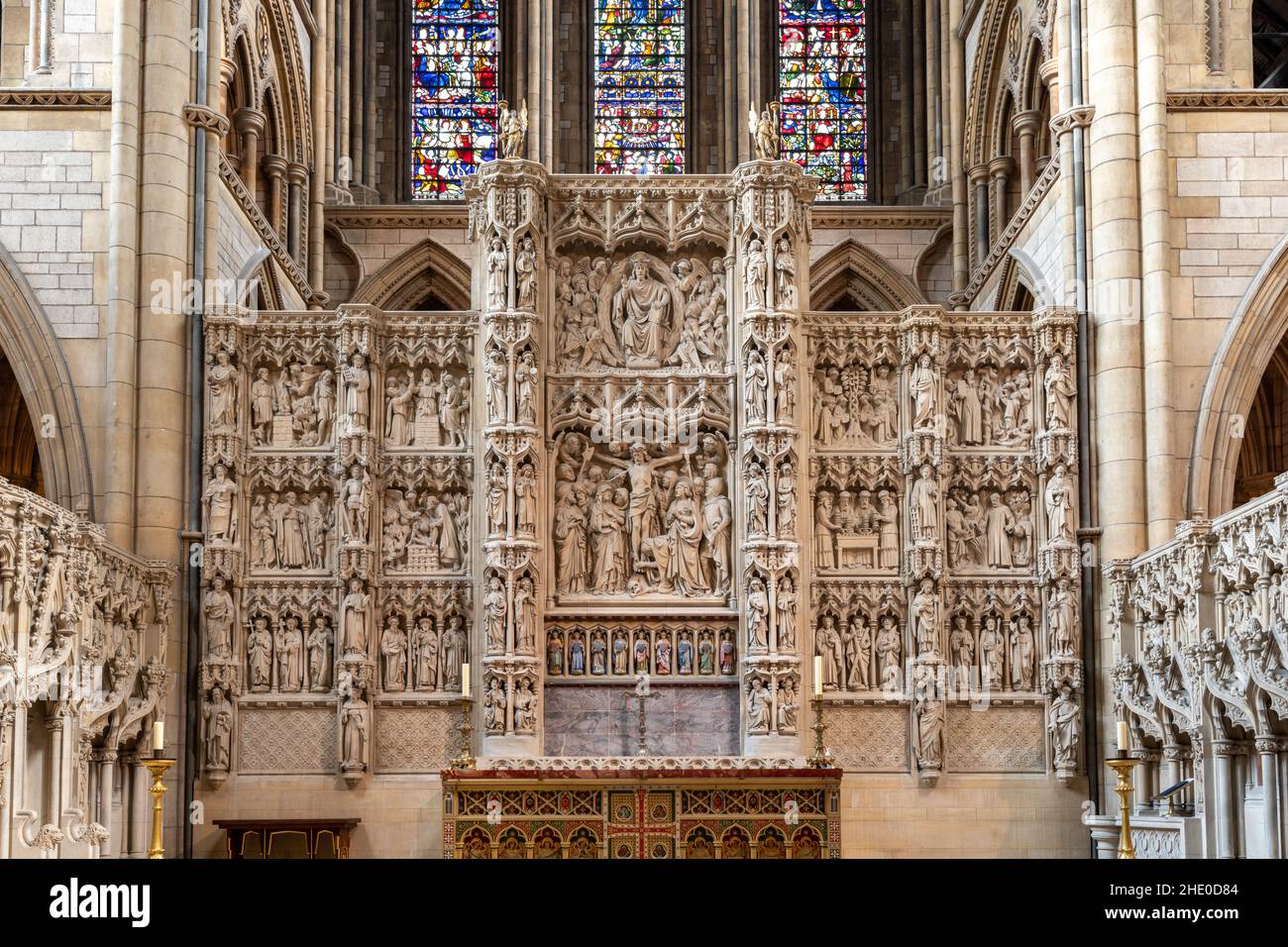 Truro.cornwall.United Kingdom.July 24th 2021.View of the altar inside ...