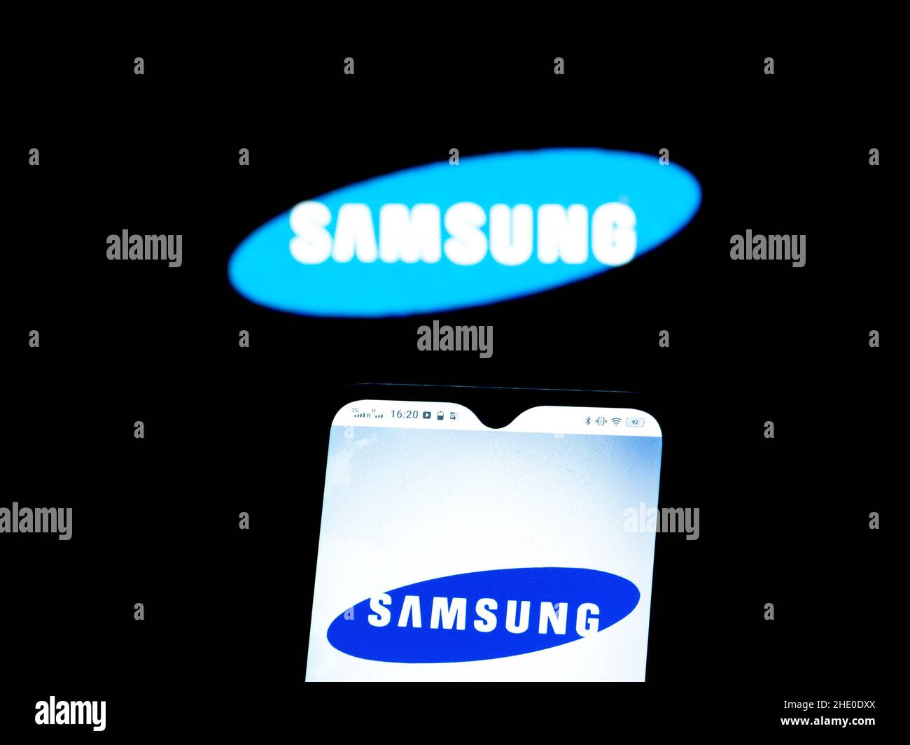 Photo illustration samsung logo hi-res stock photography and images - Alamy