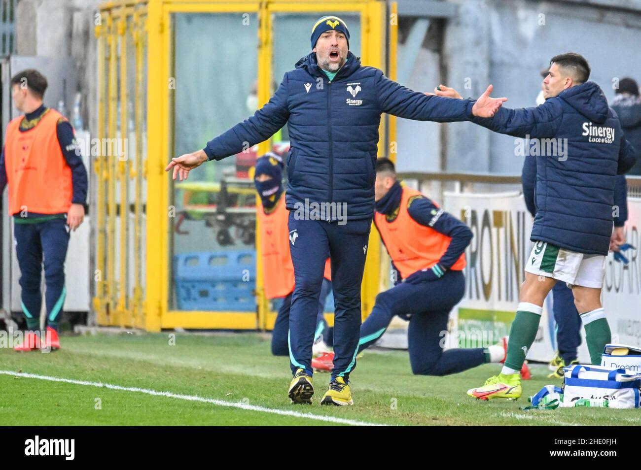 Alberto Picco stadium, La Spezia, Italy, January 06, 2022, head coah ...