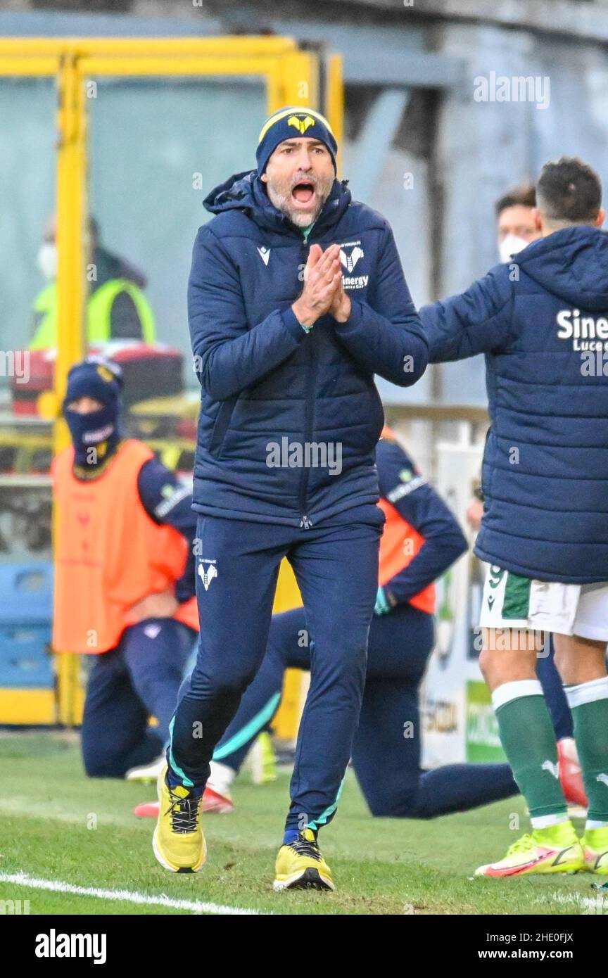 Alberto Picco stadium, La Spezia, Italy, January 06, 2022, head coah ...