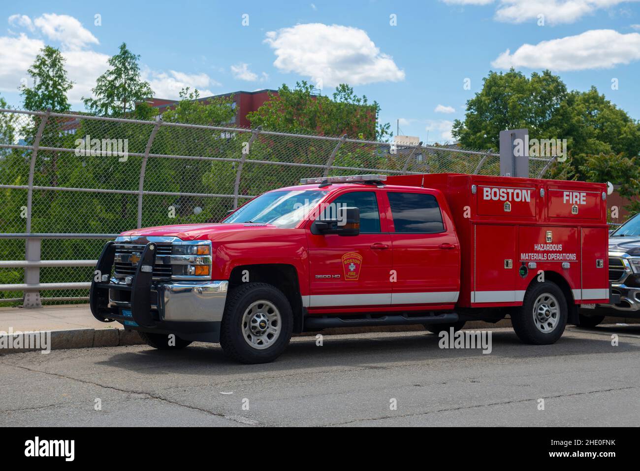 Boston Fire Department Hazardous Materials Operations pickup truck at ...