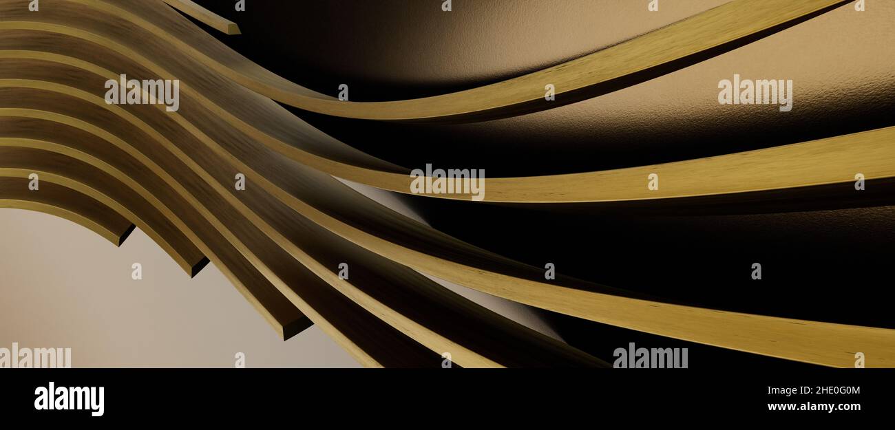 A digital render of a textured geometric gold background for wallpapers ...