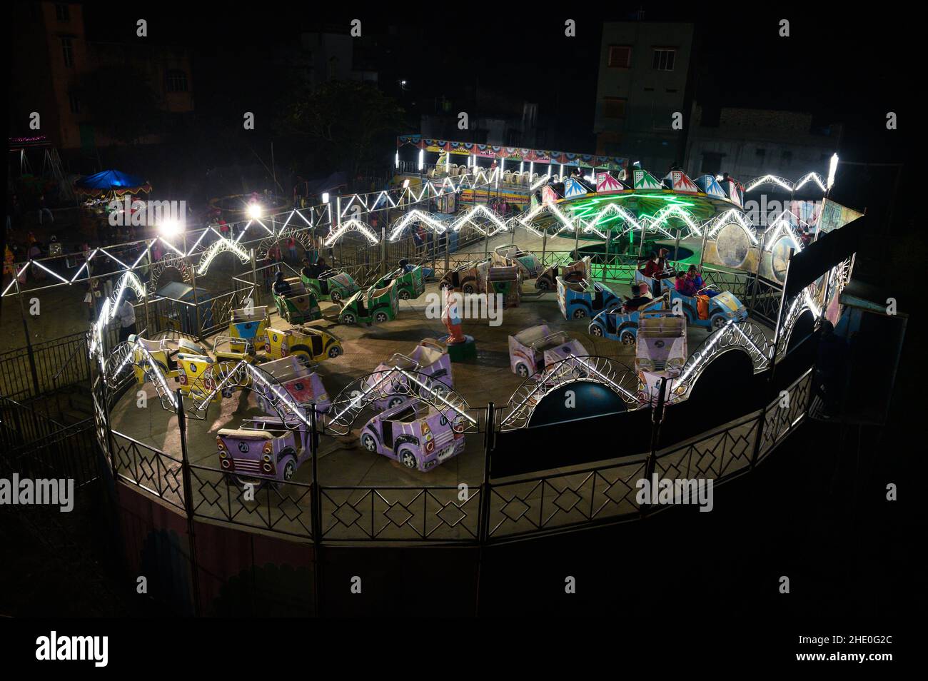 An annual rural winter fair. Due to the coronavirus people have been requested to use mask and ...