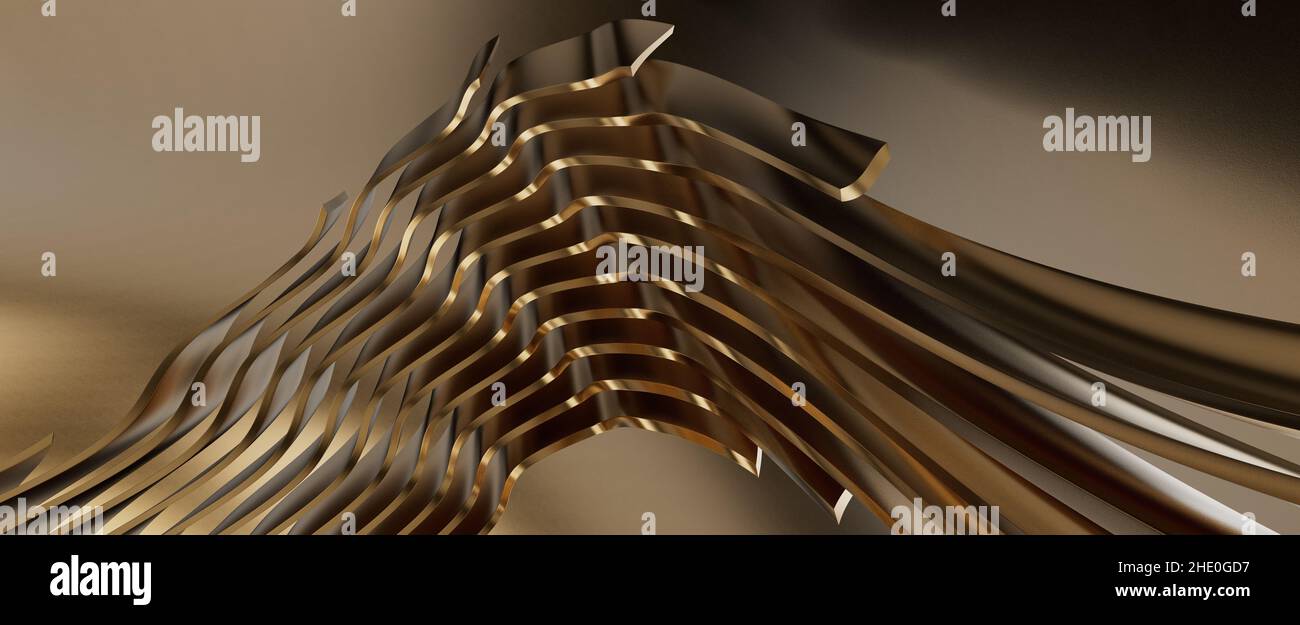 A digital render of a textured geometric gold background for wallpapers ...