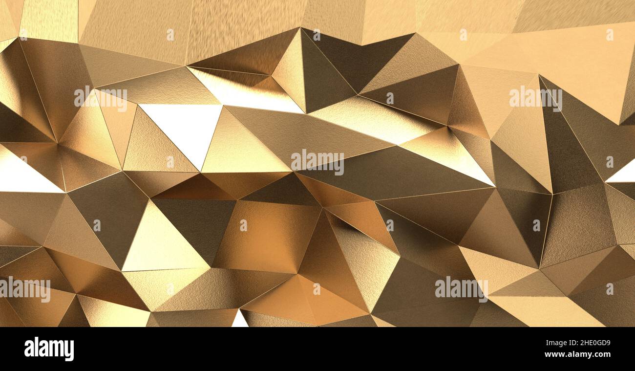 Digital render of a futuristic textured gold background for wallpapers ...