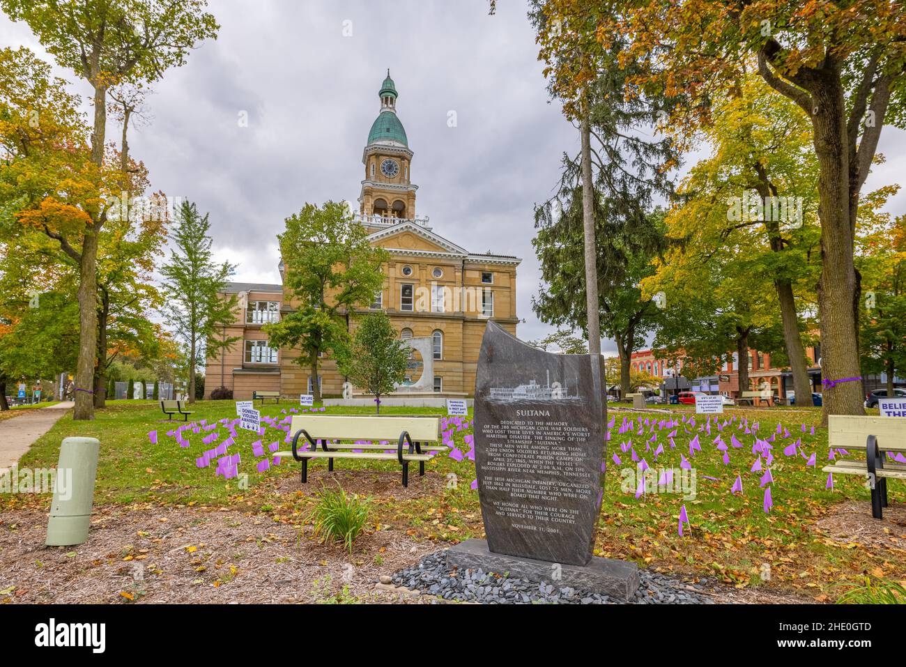 Hillsdale, Michigan, USA - October 21, 2021: The Hillsdale County ...