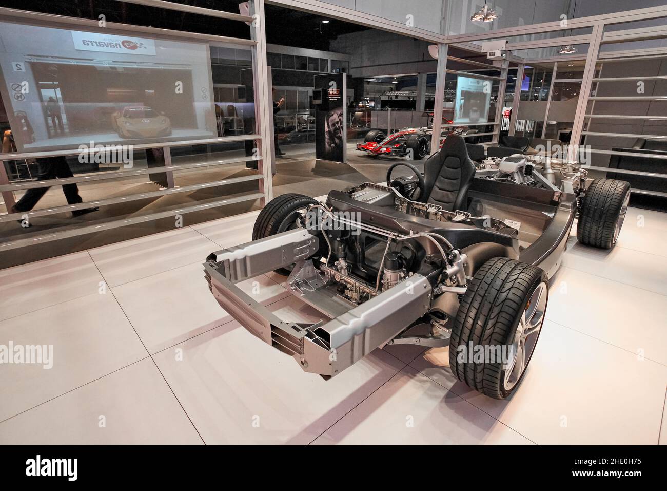 Johannesburg, South Africa - October 6, 2011: McLaren MP4-12C chassis ...