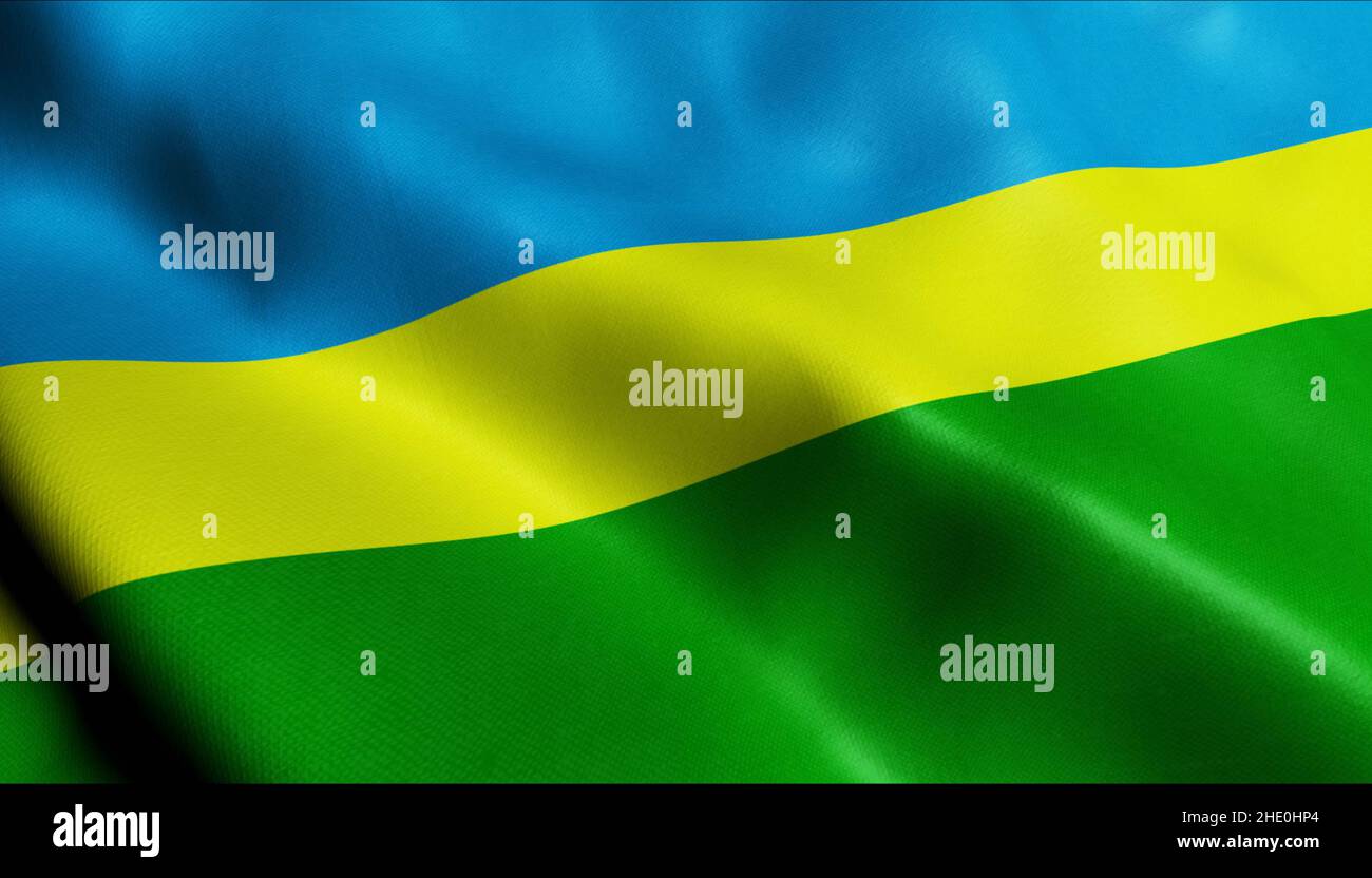 3D Illustration of waving Peru Province flag of Bagua Stock Photo - Alamy