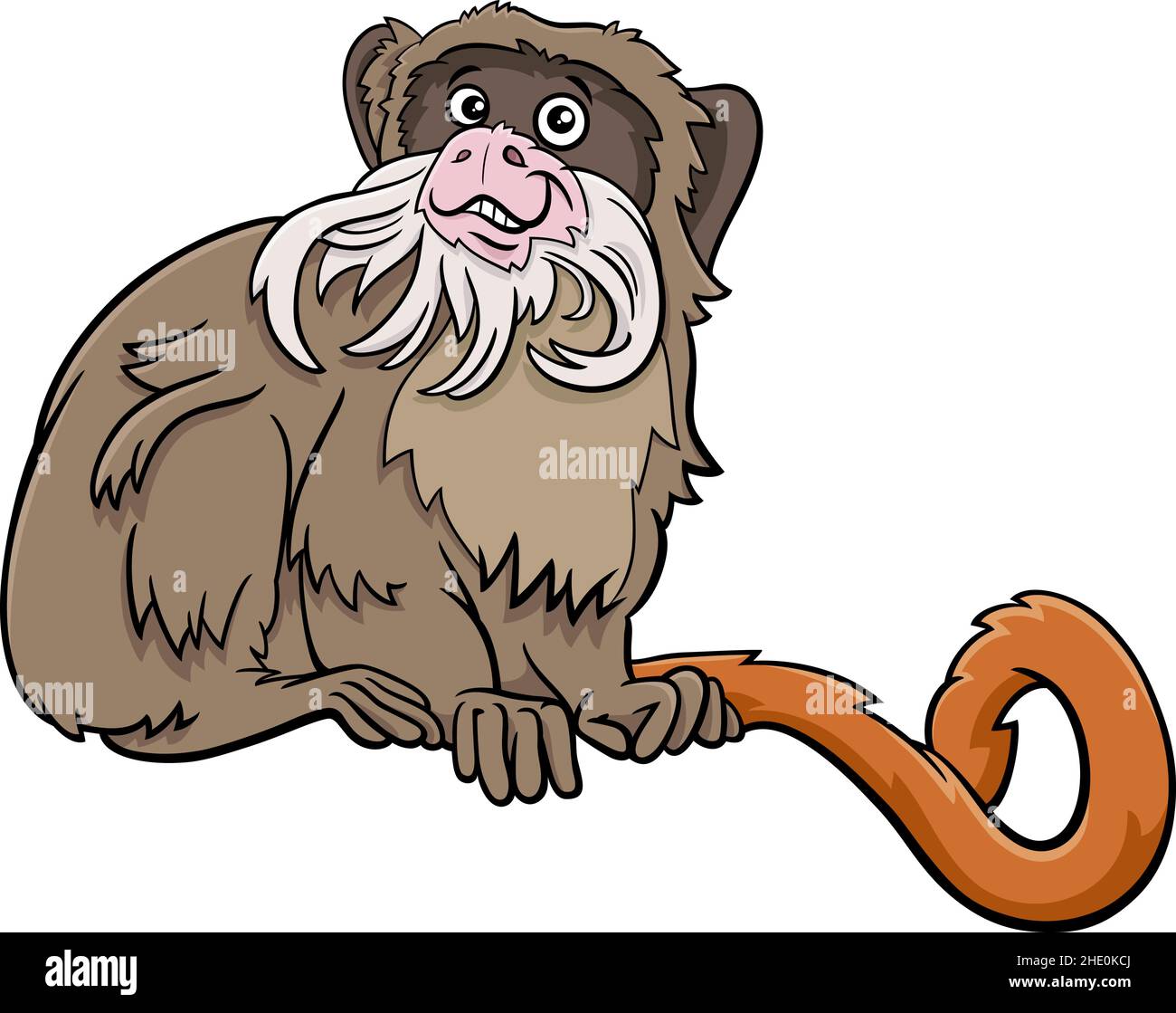 An emperor tamarin Stock Vector Images - Alamy