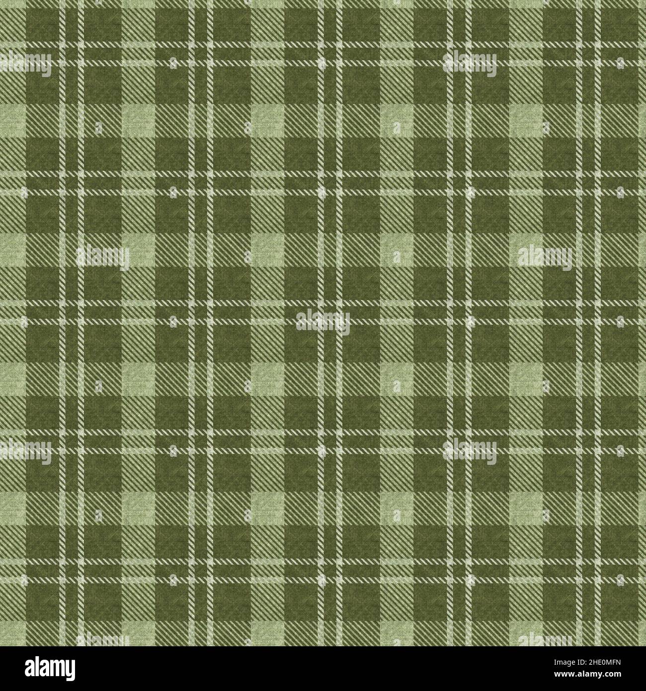 Muted green winter woven plaid texture. Seamless woolen scottish style ...