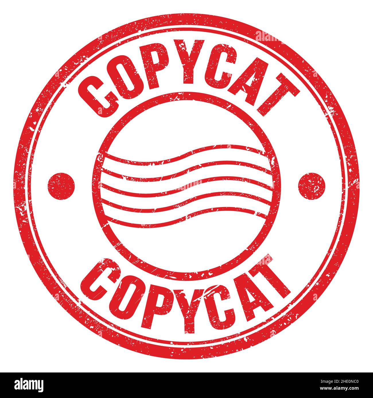 COPYCAT word written on red round postal stamp sign Stock Photo - Alamy