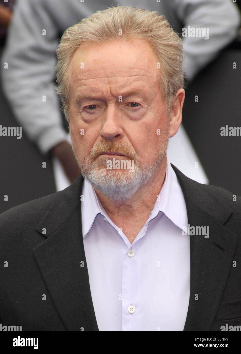 London, UK. Sir Ridley Scott at World Premiere of Prometheus at the ...