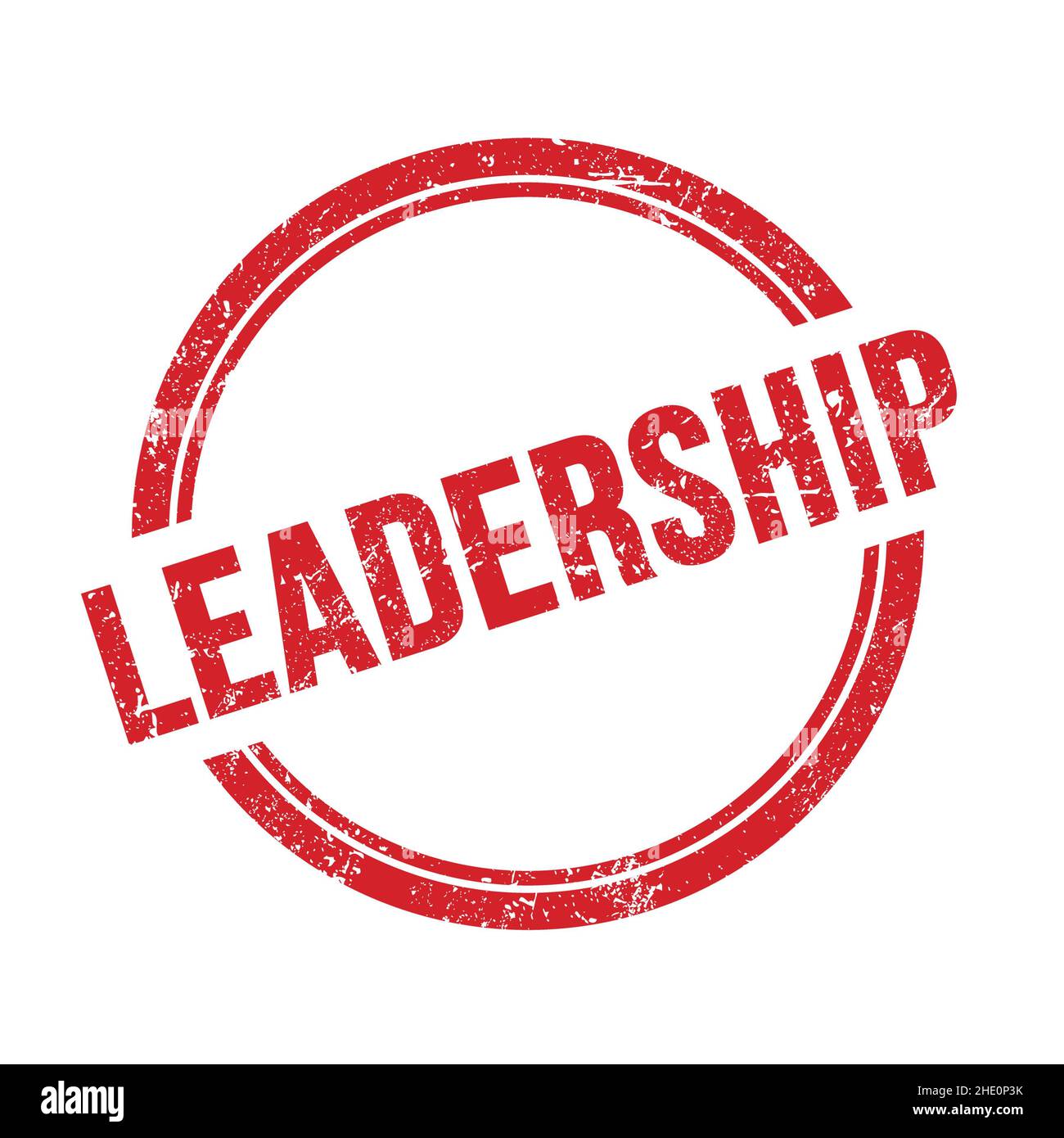 LEADERSHIP text written on red grungy vintage round stamp Stock Photo ...