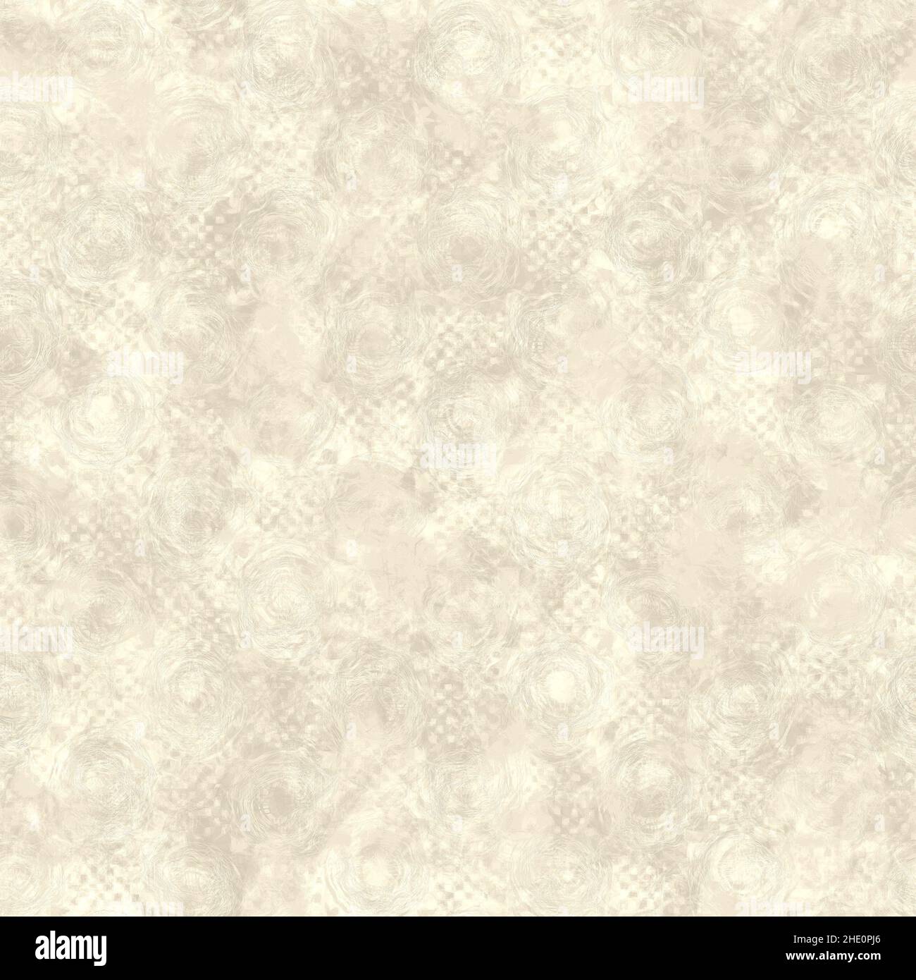Cream beige mottled rice paper texture with patterned inclusions ...