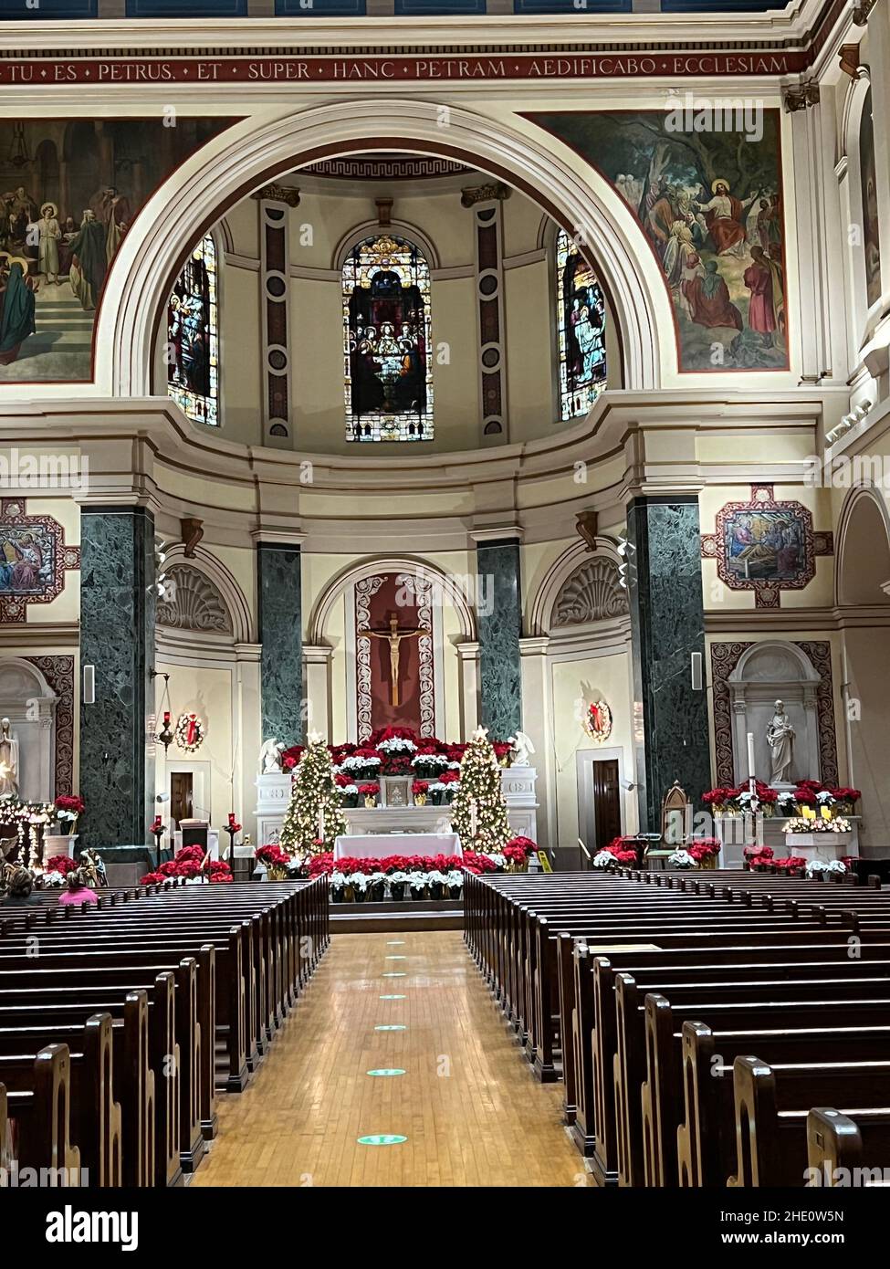 Christmas morning before mass. Saint Savior's Catholic Church, Brooklyn ...