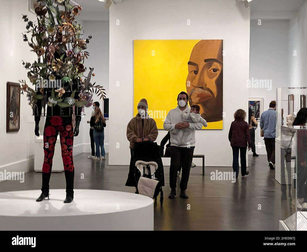 Contemporary art, gallery, Brooklyn Museum, Brooklyn, New York Stock ...