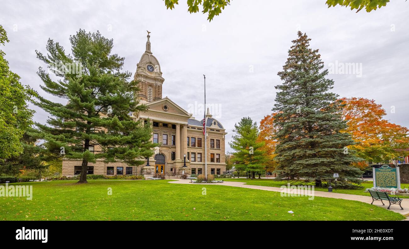 Mason, Michigan, USA - October 24, 2021: The Ingham County Courthouse Stock Photo - Alamy