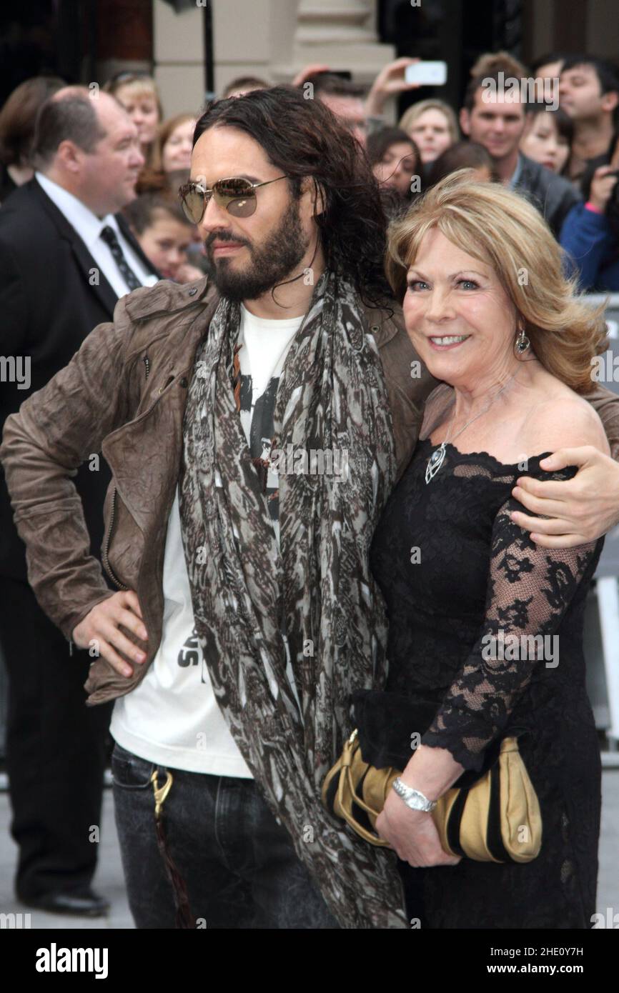 London, UK. 100612. Russell Brand and mother Barbara Brand at the UK ...